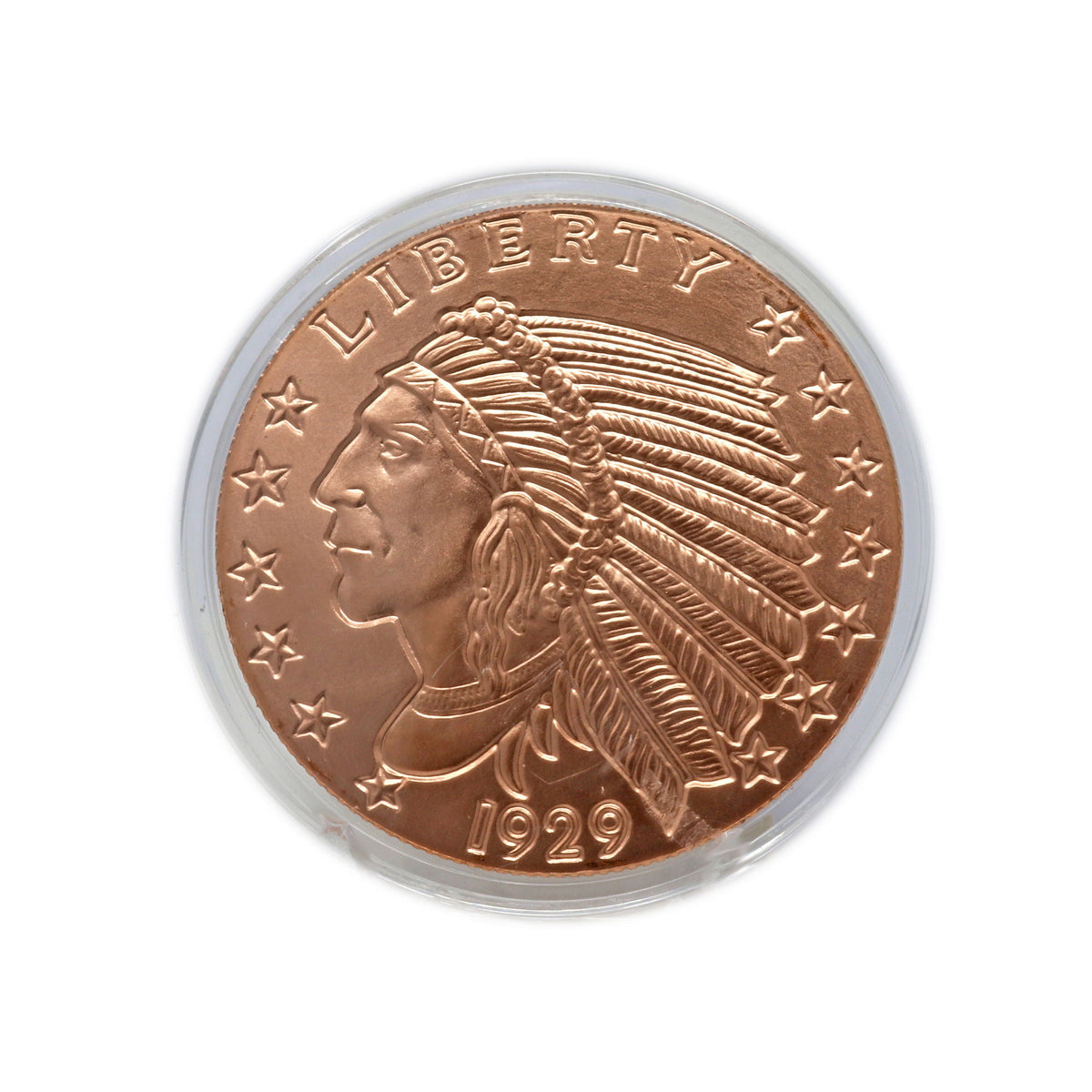 Liberty .999 Pure Copper Coin 5oz With Native Chief & Bald Eagle – Rare ...