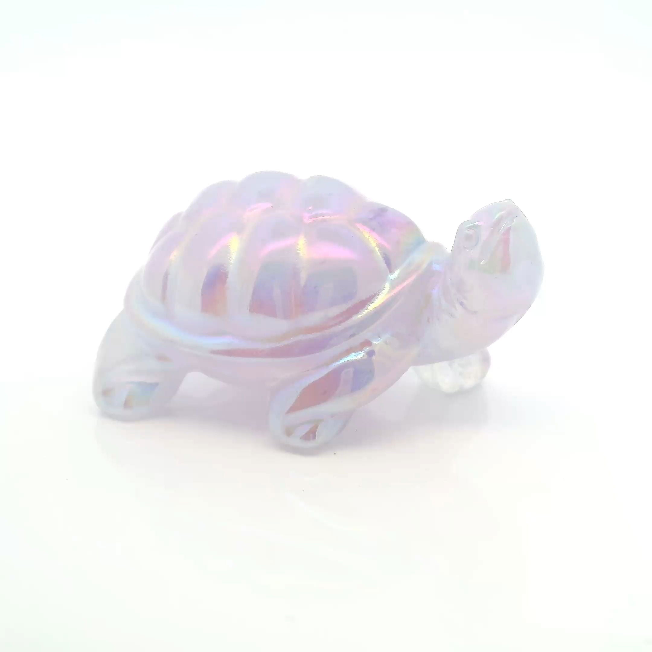 Angel Aura Crystal Turtle Carving - Rare Earth Gallery