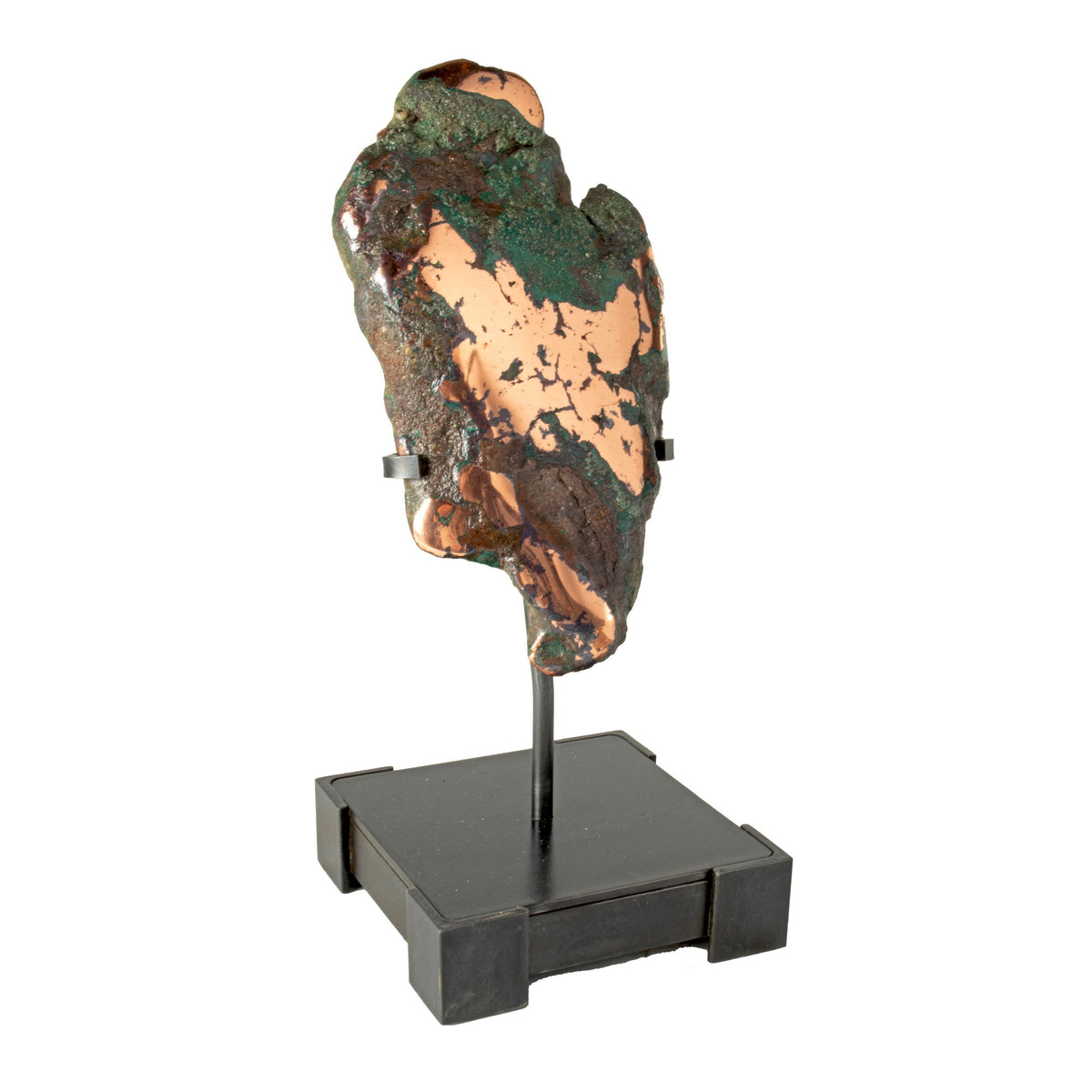 Michigan Float Copper Nugget On Custom Stand - Square With Corners ...