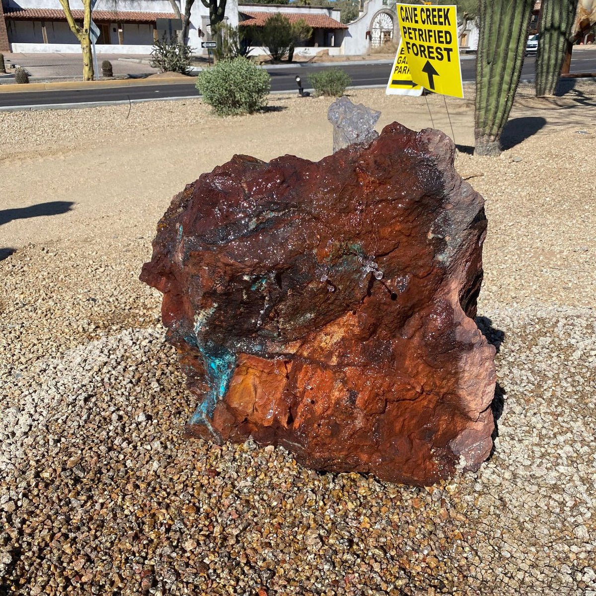 Arizona Copper Ore Fountain - Moonlight Mine Chrysocolla & Specular ...